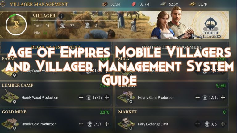 Age of Empires Mobile Villagers and Villager Management System Guide ...